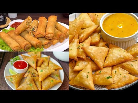 So machen Sie Frühlingsrollen und Samosas ganz einfach🤗