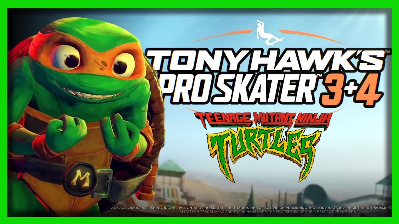 The NINJA TURTLES Coming To Tony Hawk's Pro Skater 3 + 4 - YouTube