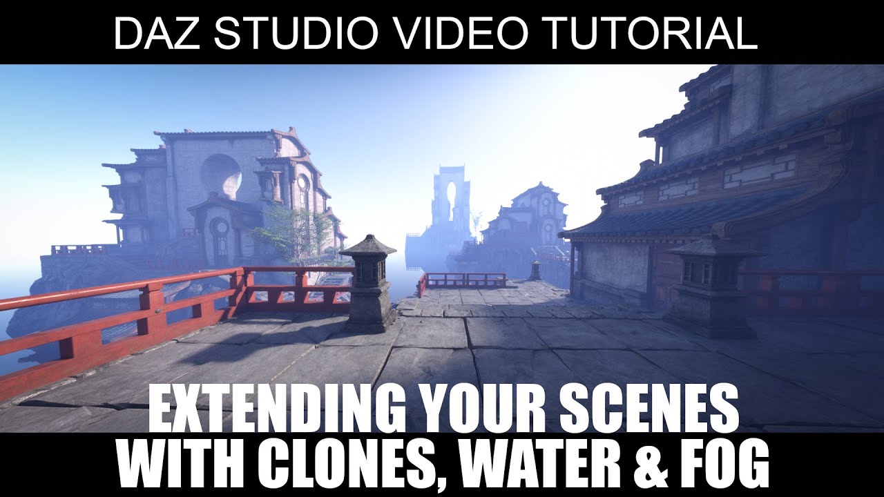 Extending Your DAZ Studio Scenes With Clones Water And Fog - YouTube