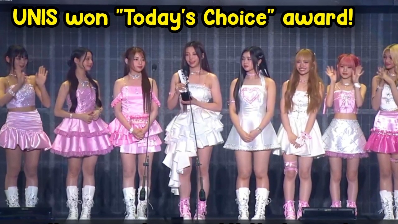 UNIS wins Today's Choice Award in the 2024 The Fact Music Awards - YouTube