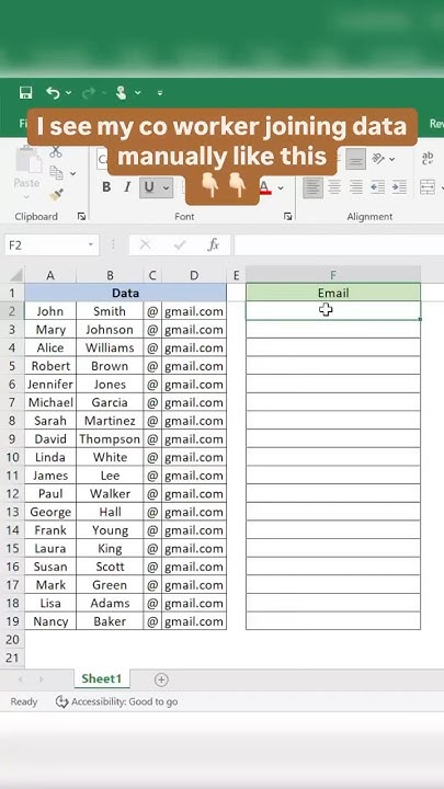 ‼️ How to use Concatenate Function in excel ‼️ - YouTube