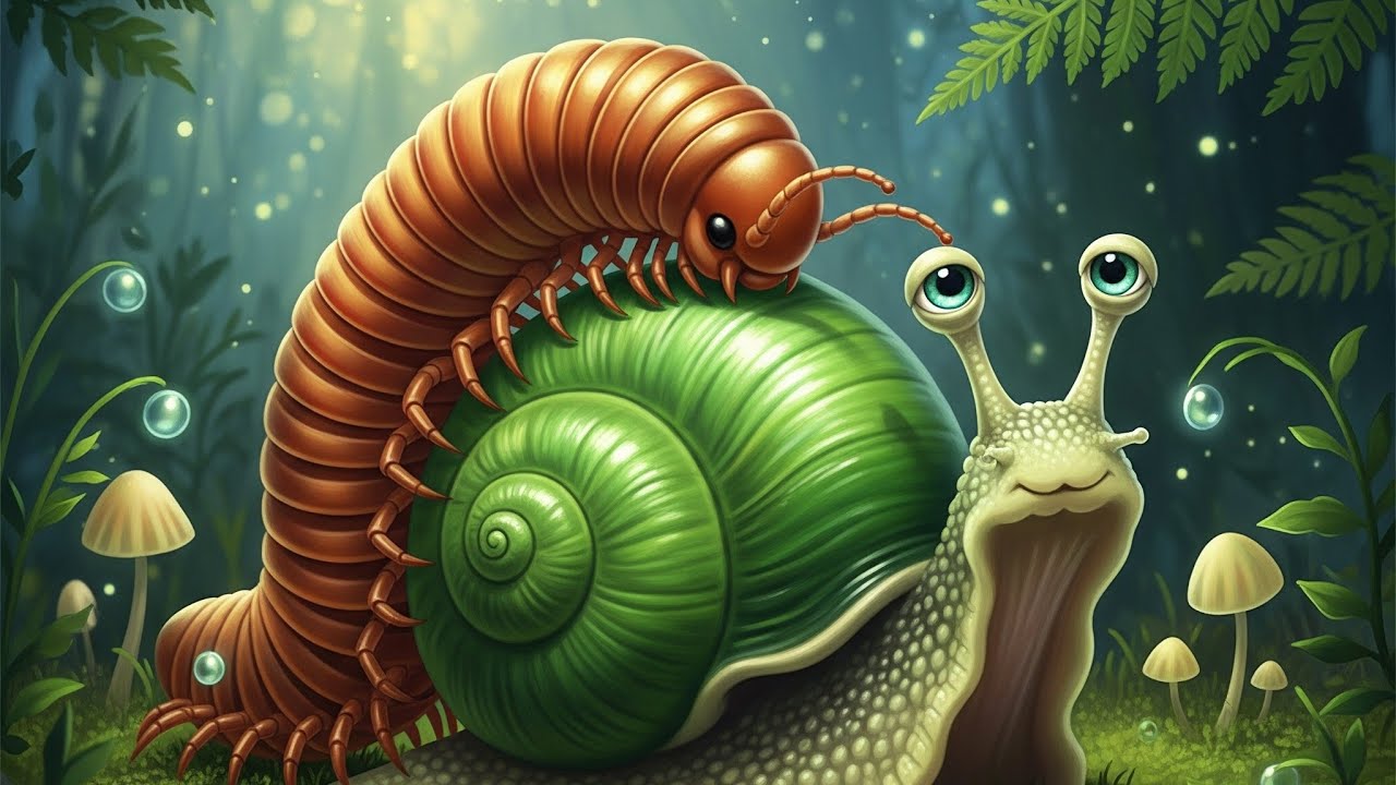 When a Thousand Legs Meets a Single Shell! (Unexpected Encounter) - YouTube