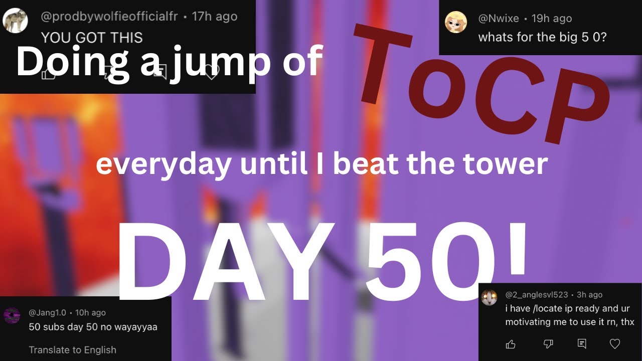 Doing a jump of ToCP everyday until I beat the tower (DAY 50!) - YouTube