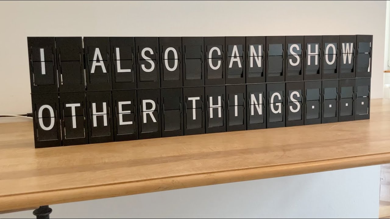 DIY Split Flap Display 32 Modules - YouTube
