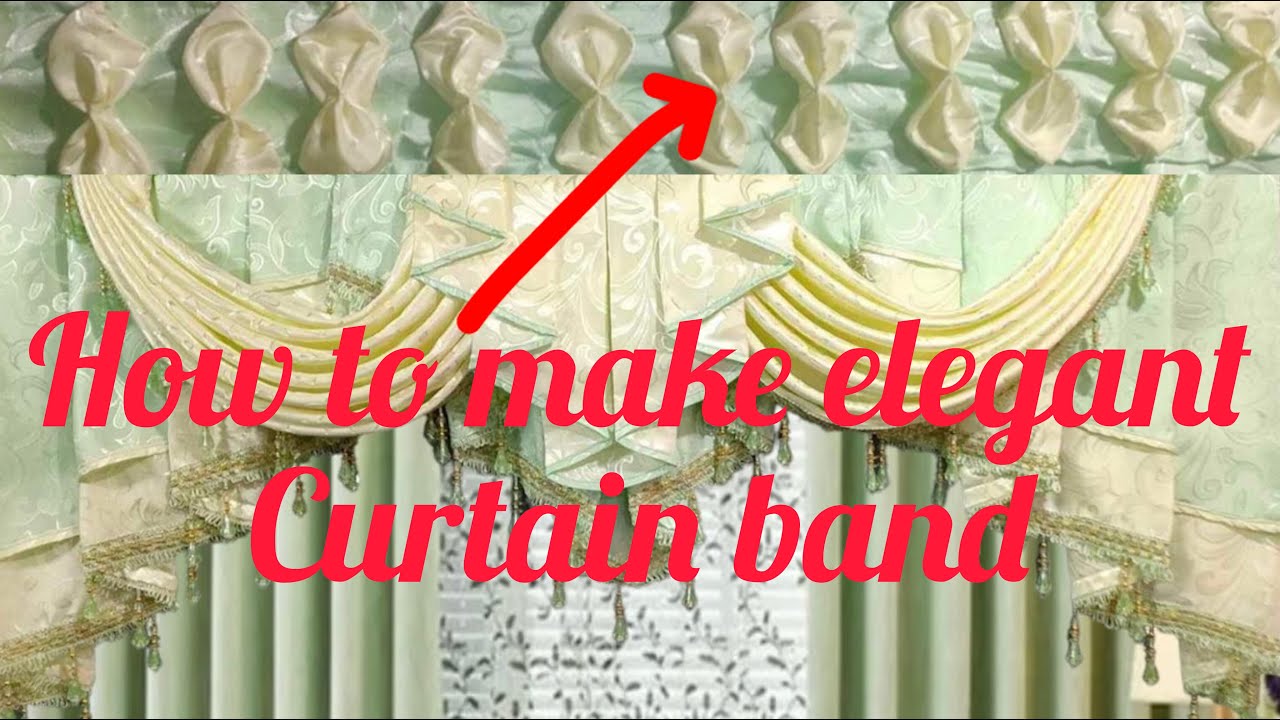 How to make elegant curtain band Sewing tutorial - YouTube
