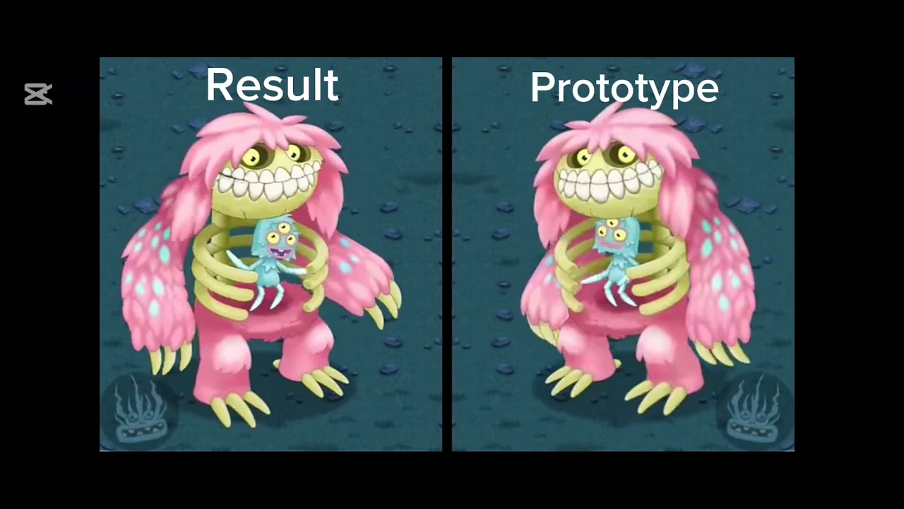 Prototype vs Real (My Singing Monster) - wublins Island Bona - Petite ...