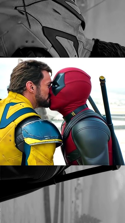 Deadpool Kiss Wolverine 💋 #shorts - YouTube