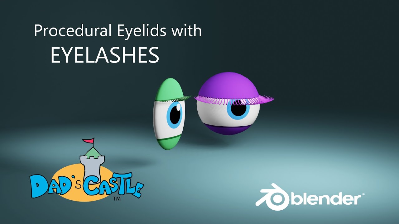 Tutorial: Procedural Eyelids with EYELASHES for Stylized Cartoon Eyes ...