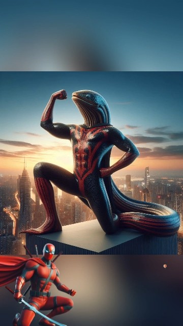 Superhero Avengers Humanoid eel #shorts #trendingshorts #spiderman # ...
