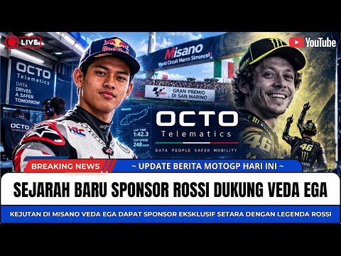 GILA 🔥 VEDA EGA PRATAMA DAPAT SPONSOR EKSKLUSIF SETARA VALENTINO ROSSI DI MISANO !!