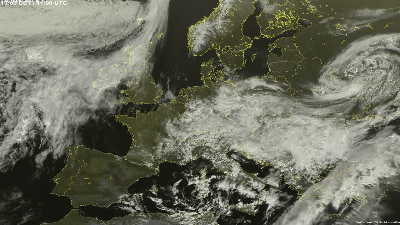 Sat24 video impression for Sunday, April 18, 2021 - YouTube