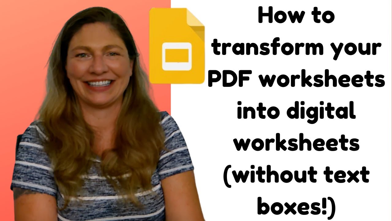 How to transform your PDF worksheets into digital worksheets! - YouTube