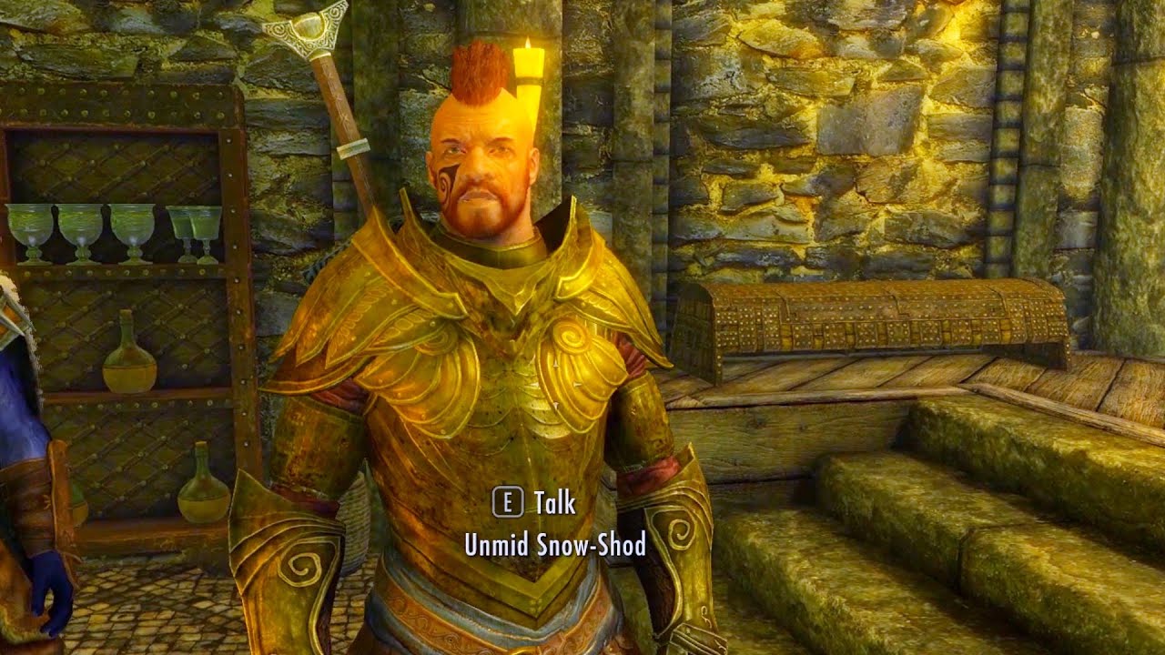 Unmid Snow-Shod has interesting life. Skyrim Anniversary Edition - YouTube