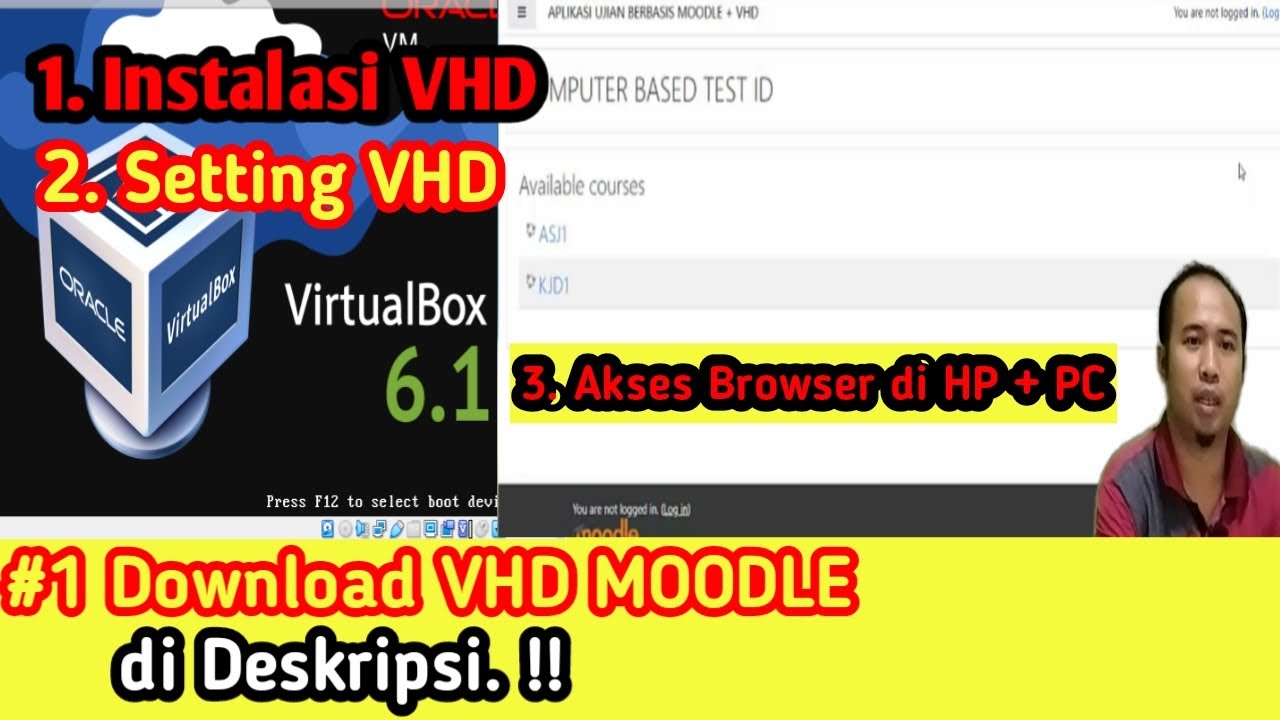 cara instalasi dan setting vhd modle di VirtualBox terbaru - YouTube