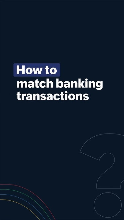 How to match banking transactions in Zoho Books - YouTube
