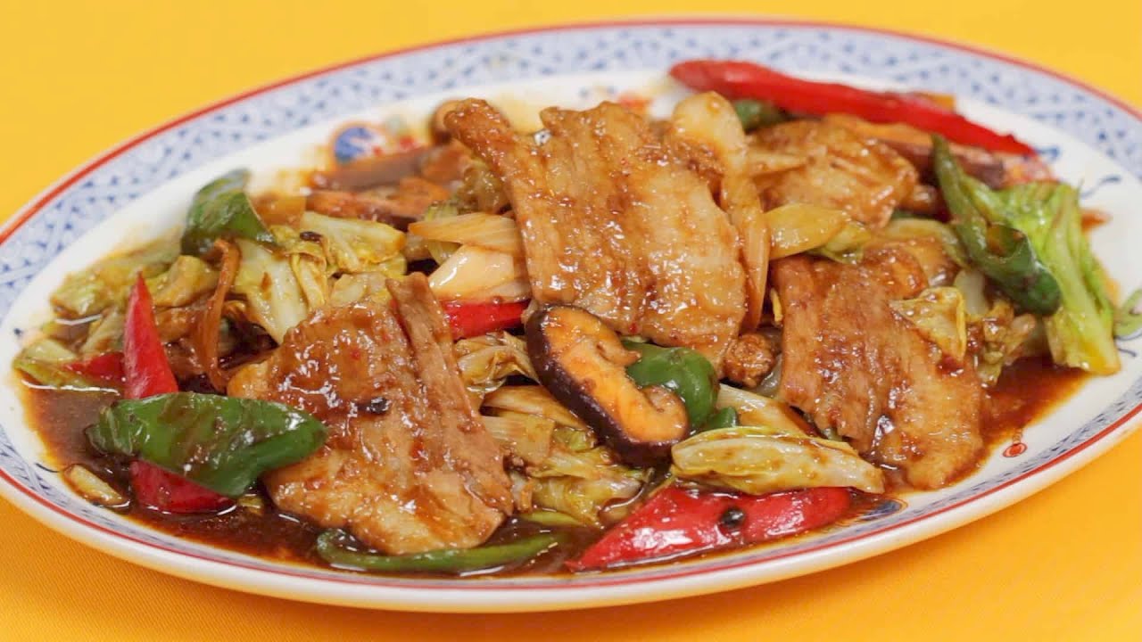 美食: Sichuan Twice-Cooked Pork Huiguorou 四川 回锅肉 地方美食 (English Subtitle ...