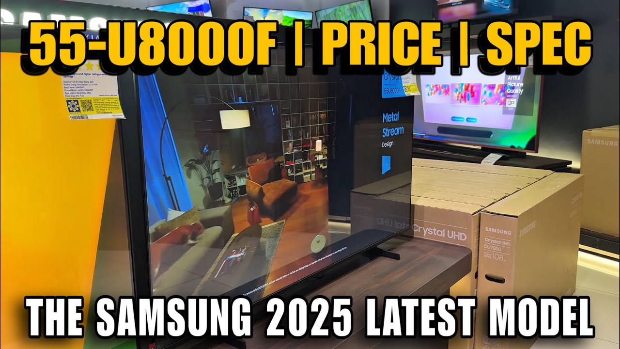 Samsung 55U8000F 2025 Model | Crystal UHD 4K Smart TV - YouTube