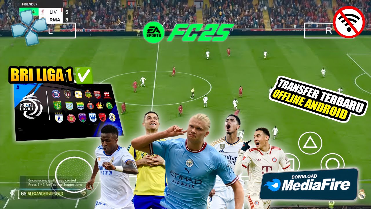 FIFA 2025 PPSSPP Android Offline Full Update Bri Liga 1 - EA FC 25 ...