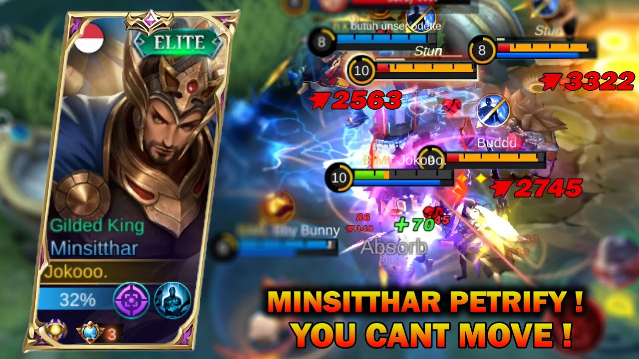PERFECT BUILD MINSITTHAR 1 COMBO DIE 🔥 BUILD TOP 1 GLOBAL MINSITTHAR - MLBB - YouTube