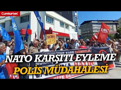 Rize’de NATO karşıtı eyleme polis müdahalesi