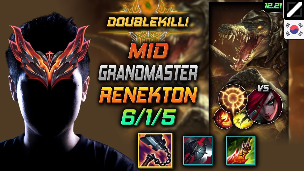 GrandMaster Mid Renekton Build Goredrinker Press the Attack - LOL KR 12 ...