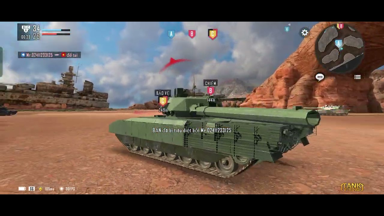 tank firing LECLERC T4 lv5 - YouTube