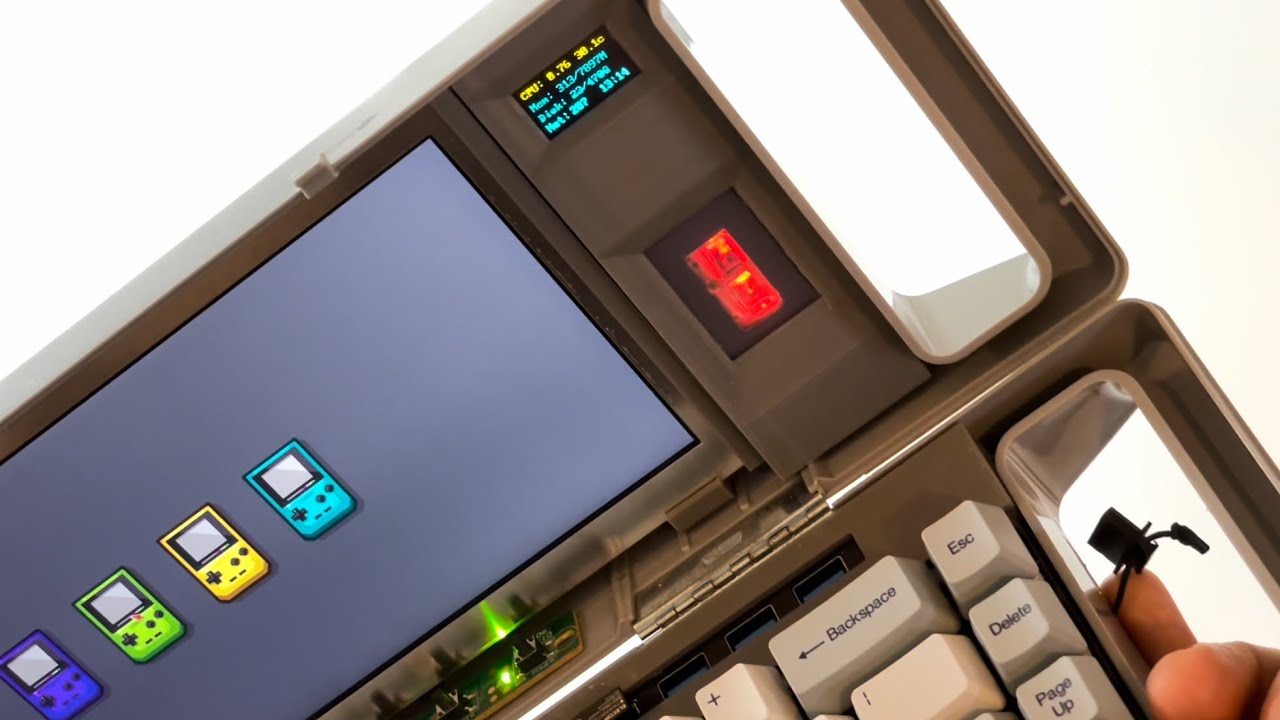 Custom gameboy themed raspberry pi powered cyberdeck - in depth tour ...