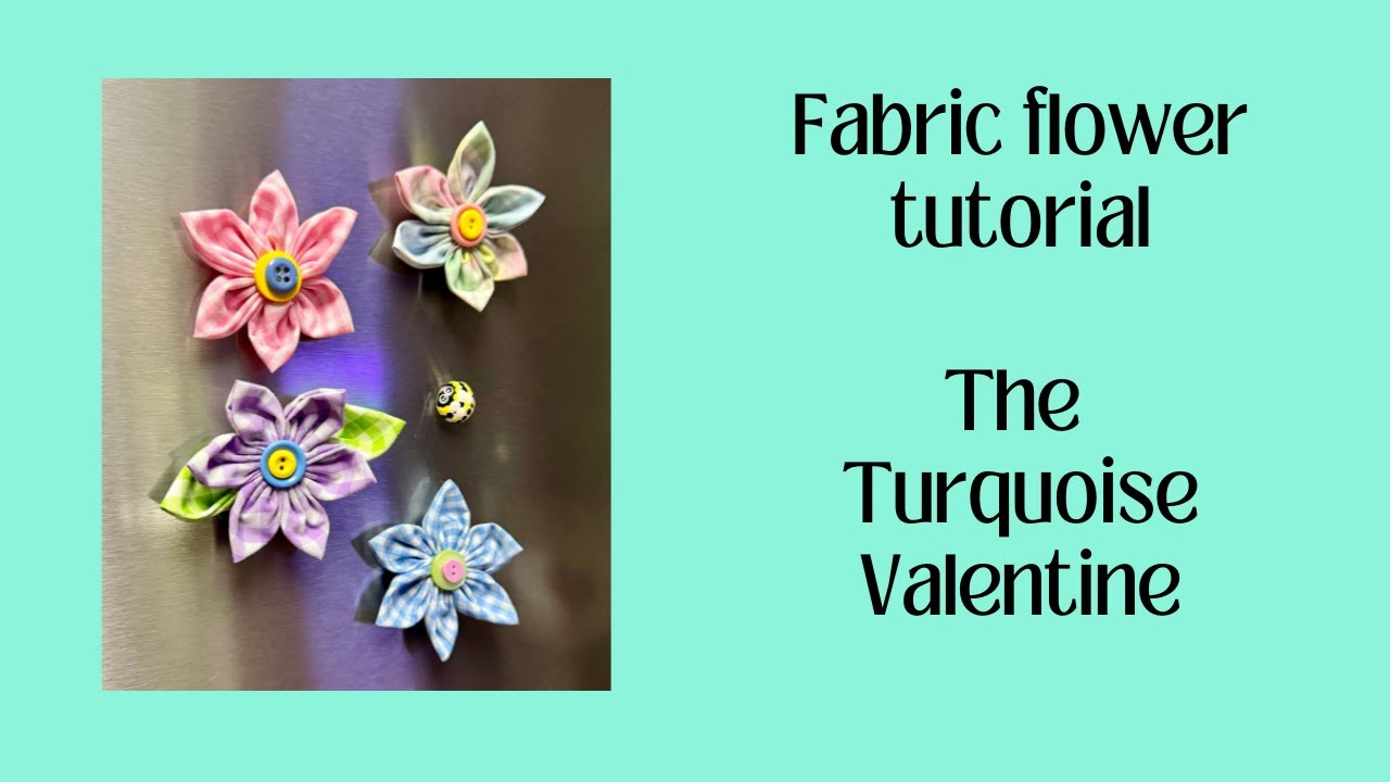 Fabric flower tutorial - YouTube