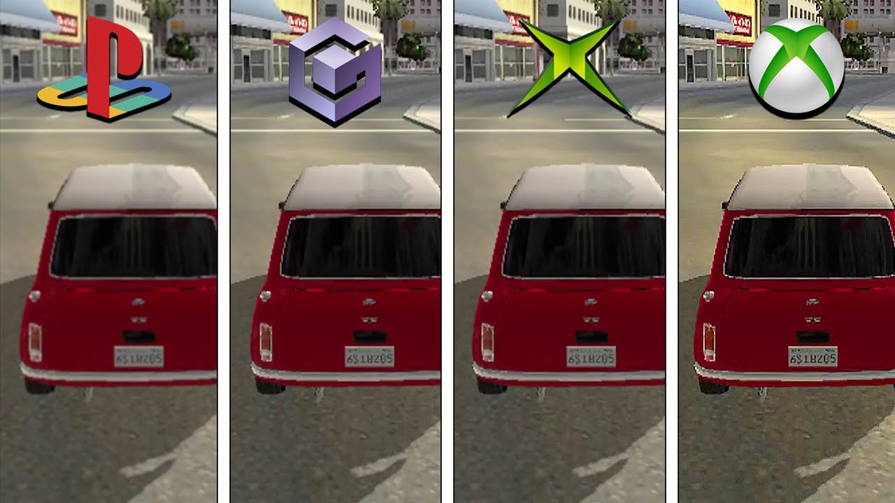 The Italian Job (2003) PS2 vs GameCube vs XBOX vs XBOX 360 (Graphics ...