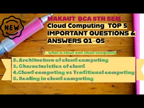 Cloud Computing Important Questions | TOP 1-5 Important Questions for Cloud Computing | #makaut ...