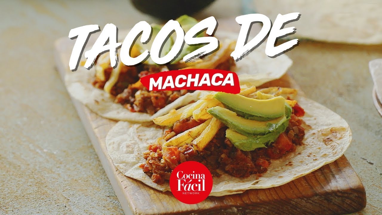 ¿Cómo preparar tacos de machaca con papa frita? | Cocina Fácil - YouTube