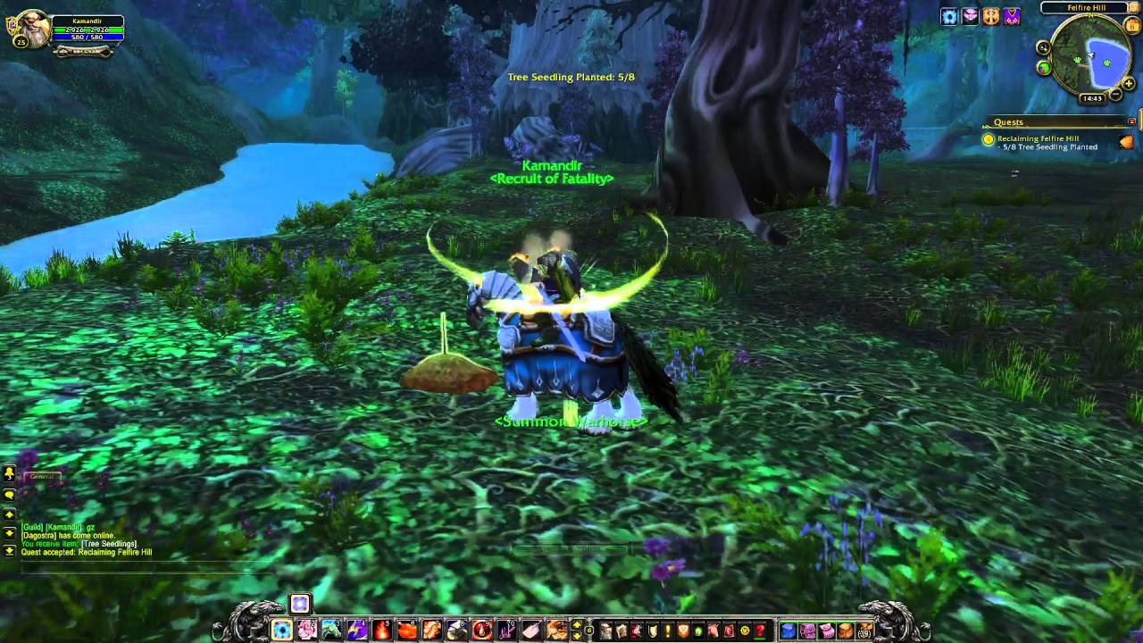 WoW quest #1572 Reclaiming Felfire Hill - YouTube