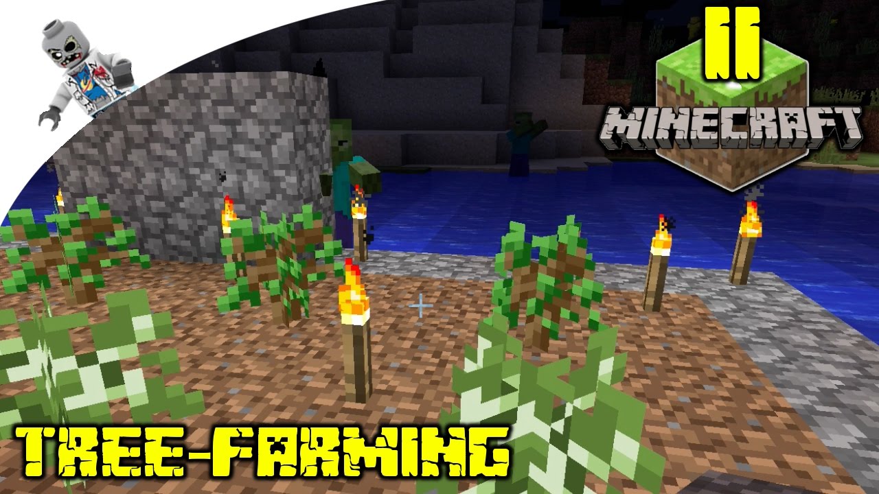 Tree-farming - E11 - Vegetarian Zombie Let's Play Vanilla Minecraft ...