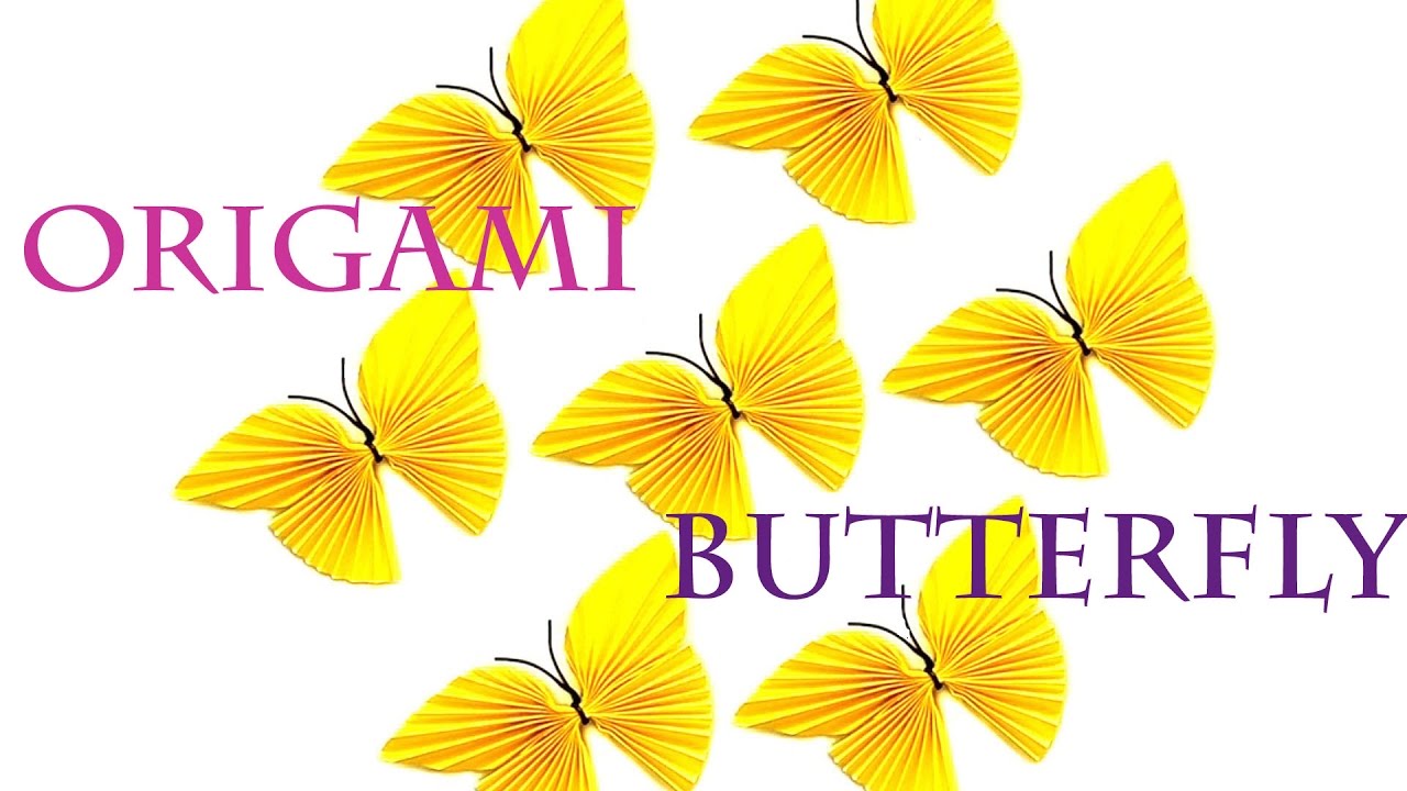 How To Make A Butterfly Made Of Paper Easily Origami Butterfly How To Make A Butterfly Made Of Paper Easily Origami Butterfly