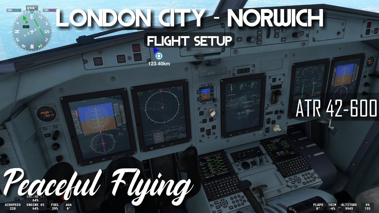 London City - Norwich | Virtual Passenger Flight Setup | ATR 42-600 ...
