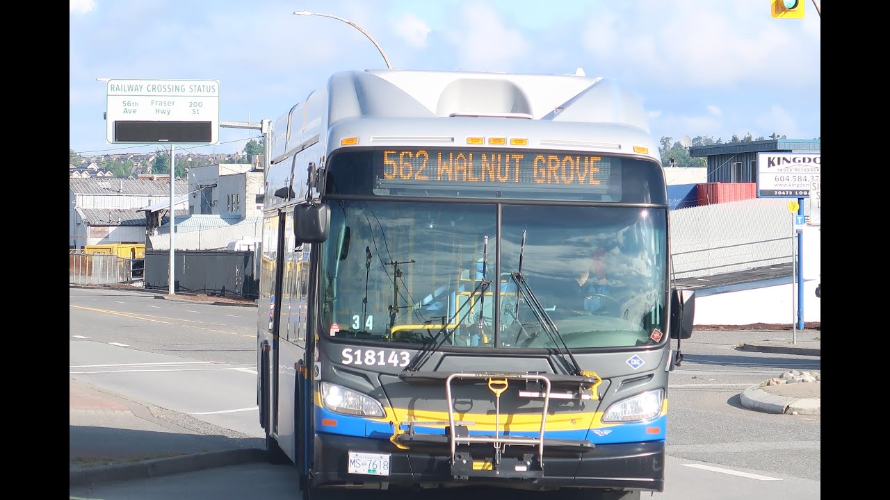 TransLink 2018 New Flyer XN40 - S18143 on route 562 Walnut Grove - YouTube