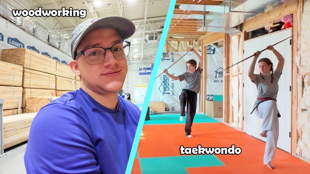 new hobby projects, taekwondo training, and a rainy day! - YouTube