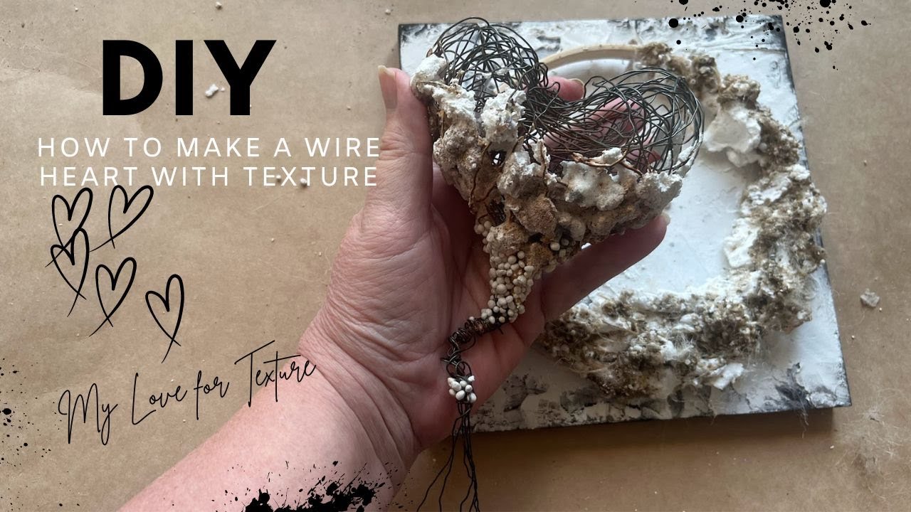 How to Make a Stunning DIY Wire Heart ️ with Texture - YouTube