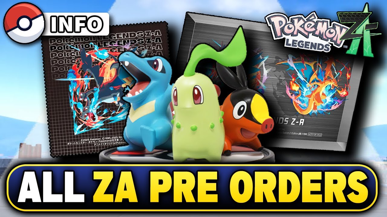ALL POKEMON LEGENDS ZA PRE ORDER BONUSES | Where Should You Buy It ...