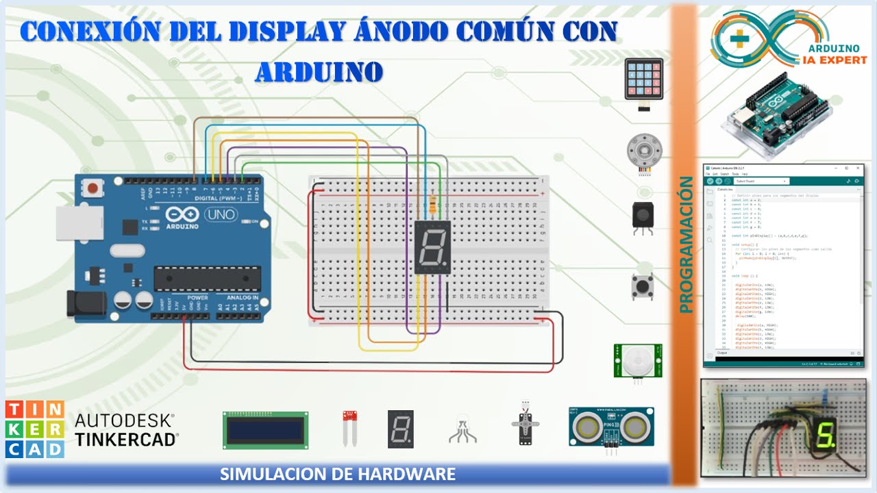 8️⃣ Como conectar un Display Ánodo común de 7 segmentos 2️⃣0️⃣2️⃣3️⃣ ...