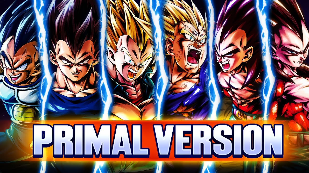 BEST ALL VEGETA FORMS TEAM - PRIMAL/GT VERSION (Dragon Ball Legends) - YouTube