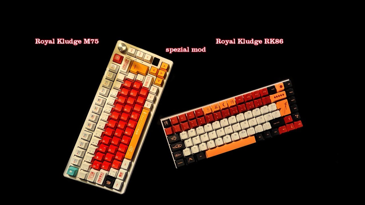 ASMR - Royal Kludge M75 & RK84 - special mod - special thock and click ...