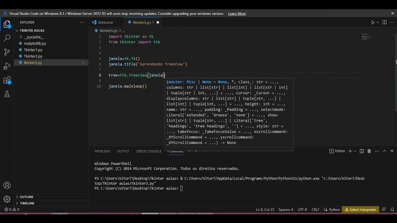 Tkinter 10: Hoe om 'n Treeview in Python te Skep - YouTube