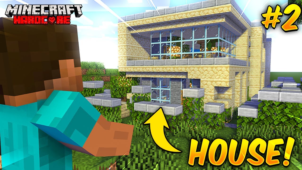 I finally made a MODERN HOUSE in Better Minecraft Hardcore! (Episode 2 ...