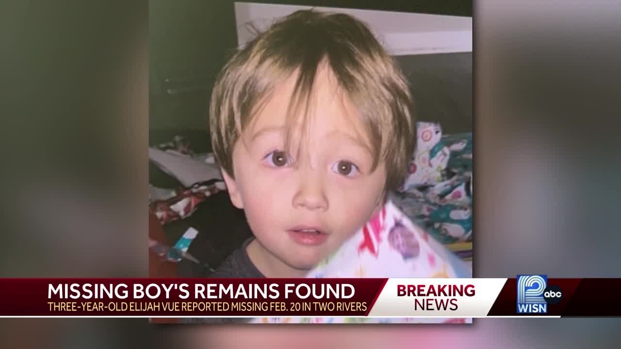 Skeletal remains found confirmed as Elijah Vue, missing since February ...