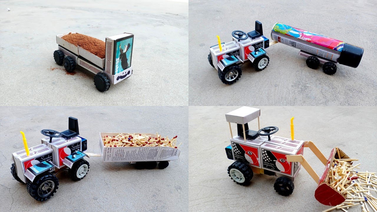 4 Amazing DIY Toys You can Make at Home | DIY matchbox Vehicles ideas ...