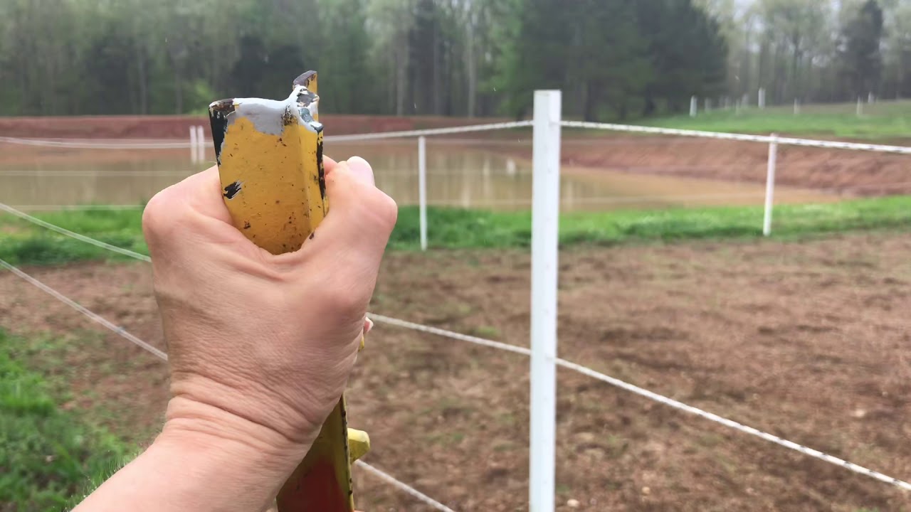 Timeless T Post Electic Fence Post that works - YouTube