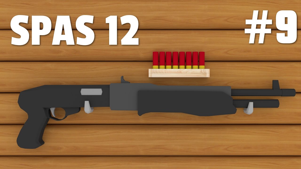 Blender - Low Poly Weapon Modeling | Spas 12 #9 - YouTube