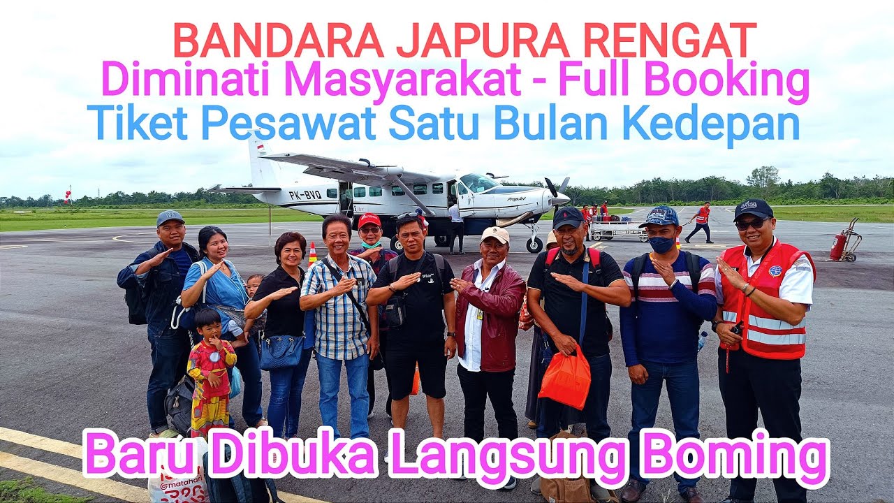 Bandara Japura Rengat - Penumpang Berjubel Sampai Satu Bulan Kedepan ...