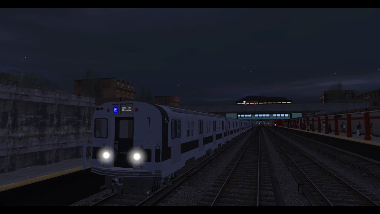 Trainz 2019: Late Night R30 (E) Local Train Ride (Utica Av to 14 St-6 ...